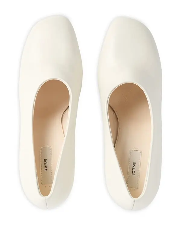 TOTEME Contour Pumps - Open White