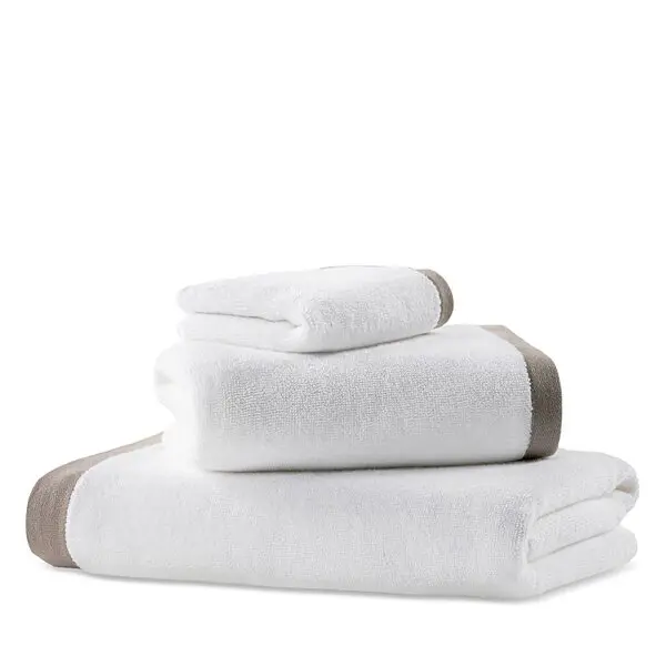 HAMAM Vesta Organic Cotton Bath Towel - White/vapour