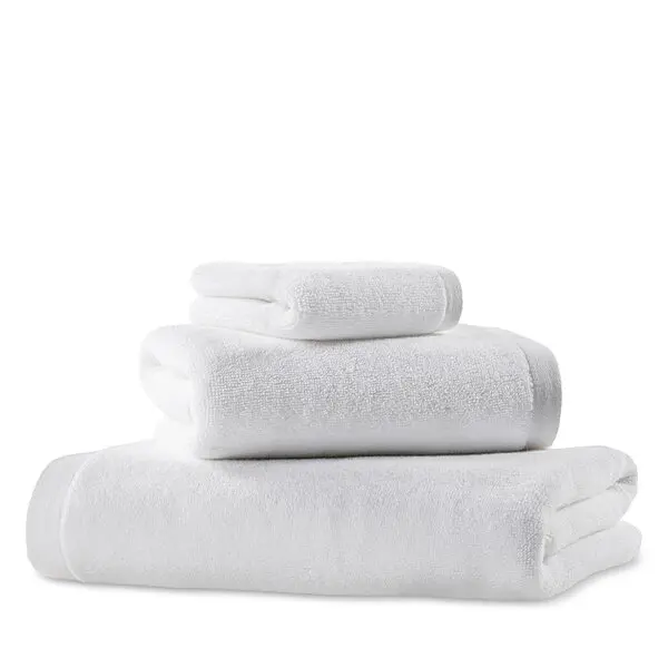 HAMAM Vesta Organic Cotton Bath Towel - White/white