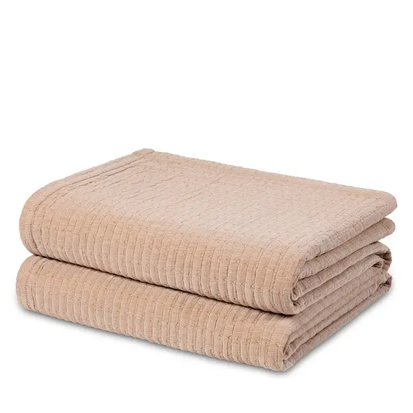 HAMAM Airply Texture Blanket, Queen - Caramel