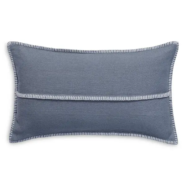 HAMAM Lino Stitched Decorative Pillowcase, 12 X 20 - Dusk