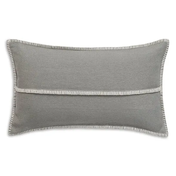 HAMAM Lino Stitched Decorative Pillowcase, 12 X 20 - Moss