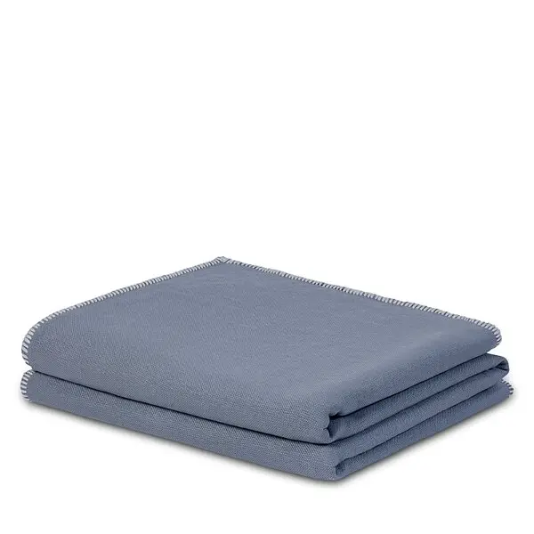 HAMAM Lino Stitched Blanket, Queen - Dusk