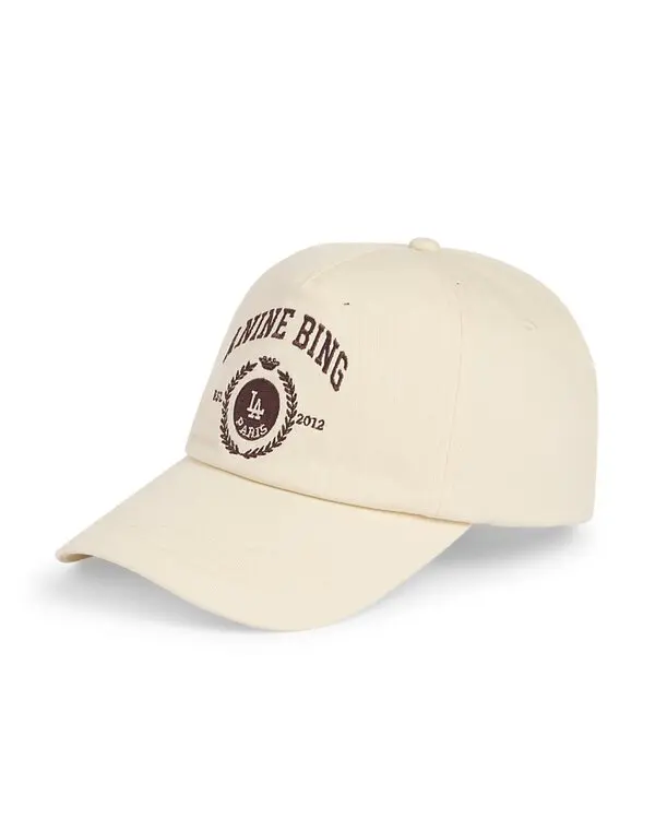 ANINE BING Jeremy Baseball Cap - Cream