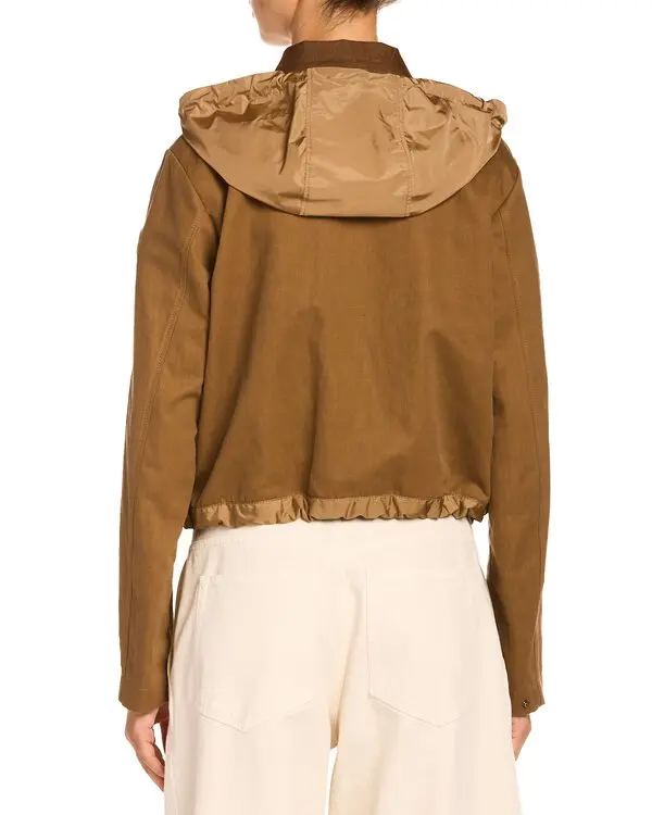 Moncler Aconitum Hooded Shirt Jacket - Open Brown