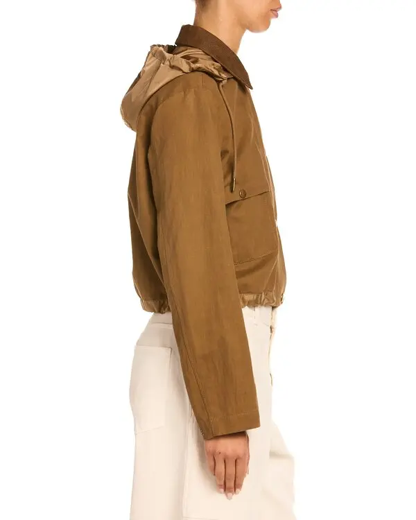 Moncler Aconitum Hooded Shirt Jacket - Open Brown
