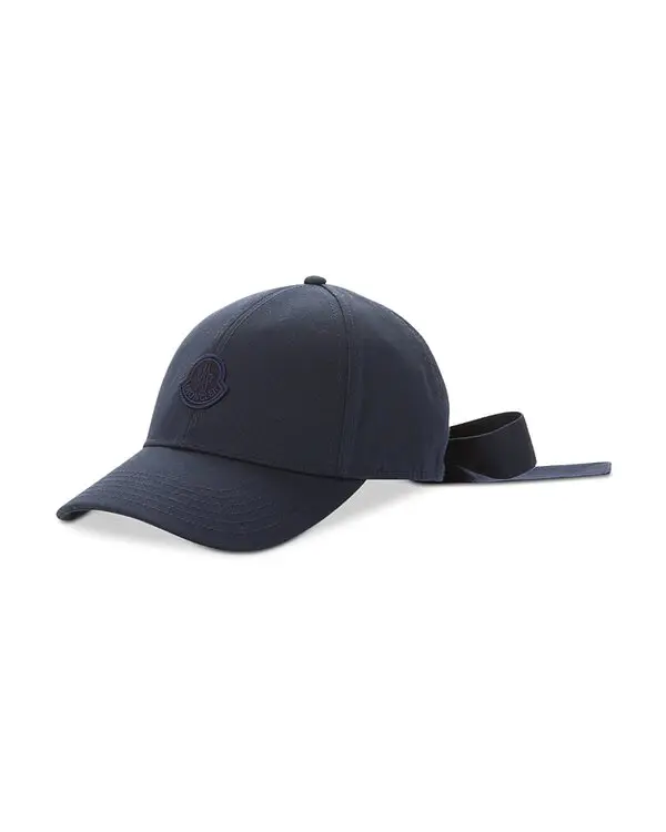Moncler Back Tie Baseball Cap - Blue