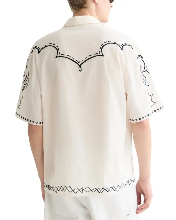 Scotch & Soda Embroidered Seersucker Shirt