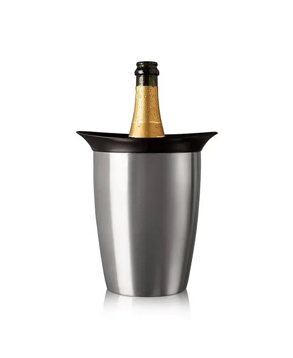 VACU VIN Stainless Steel Champagne Active Cooler - Silver