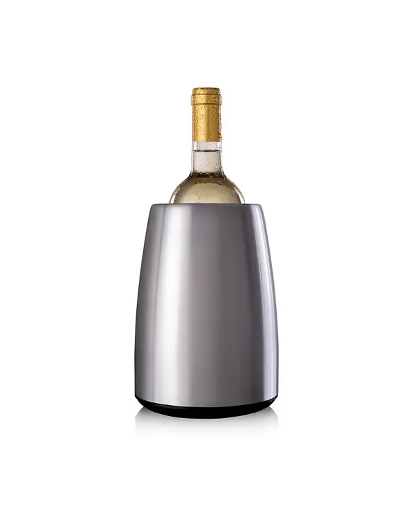 VACU VIN Stainless Steel Elegant Active Wine Cooler - Silver