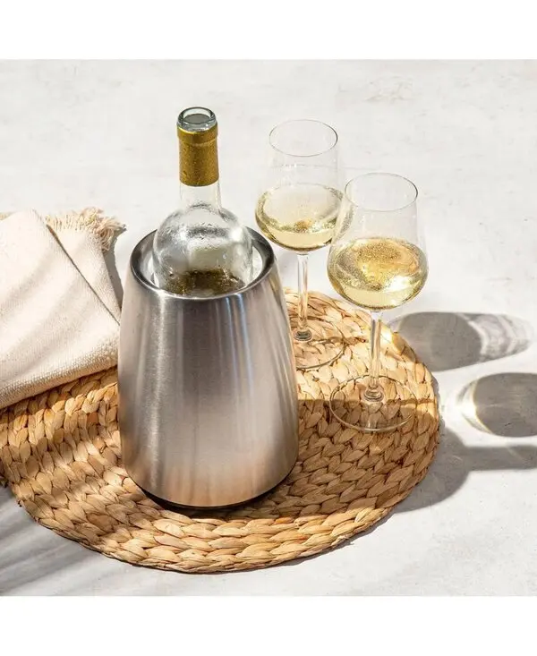 VACU VIN Stainless Steel Elegant Active Wine Cooler