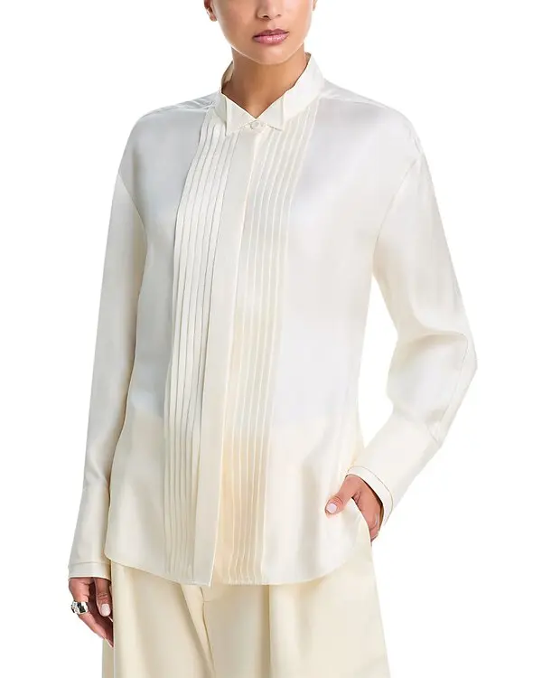 RÓHE Shaped Tuxedo Silk Shirt