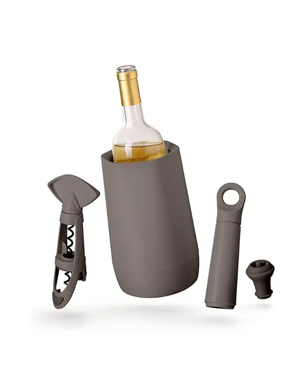VACU VIN Host Wine Set, 4 Piece - Graphite