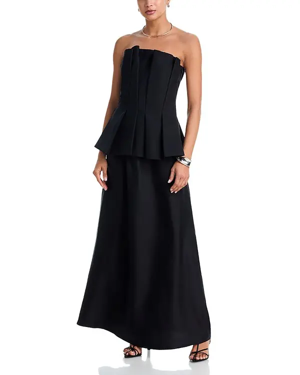 RÓHE Sculptural Tulip Bustier Dress