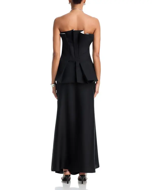 RÓHE Sculptural Tulip Bustier Dress
