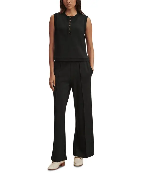 Varley Marla Sleeveless Sweatshirt - Black