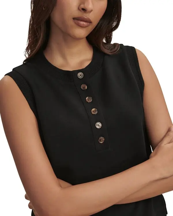 Varley Marla Sleeveless Sweatshirt - Black