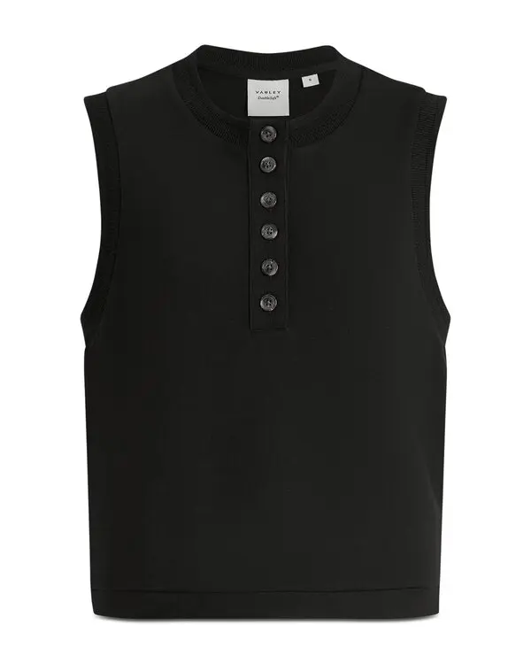 Varley Marla Sleeveless Sweatshirt - Black