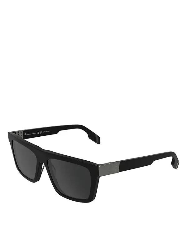 Canada Goose 57mm Vango Rectangular Sunglasses - Black