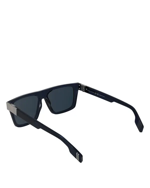 Canada Goose 57mm Vango Rectangular Sunglasses - Transparent Blue