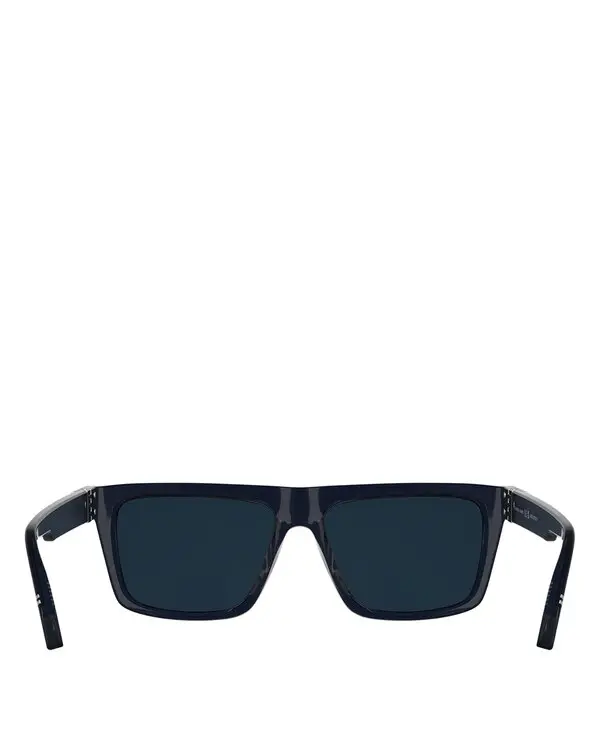 Canada Goose 57mm Vango Rectangular Sunglasses - Transparent Blue