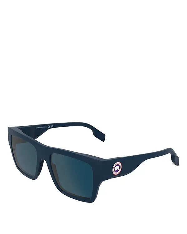 Canada Goose Performance Edge Square Sunglasses, 56mm - Matte Blue