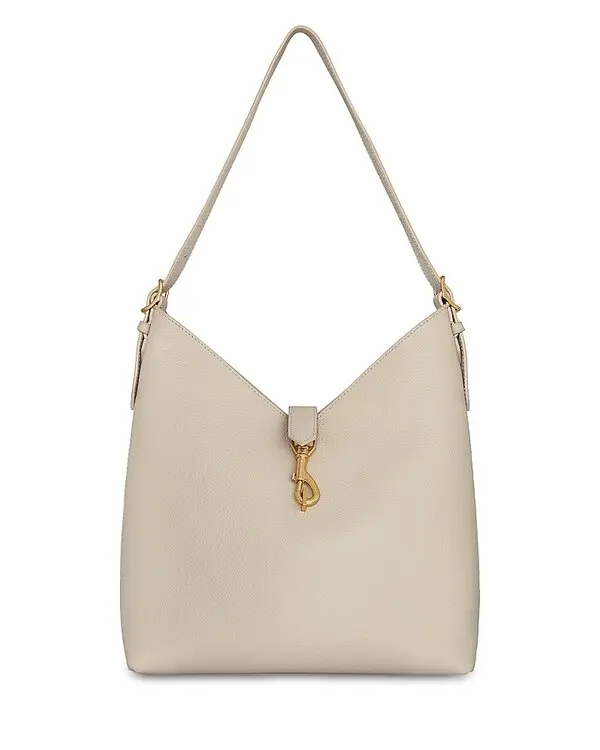 Rebecca Minkoff Megan Leather Hobo Bag - Stone