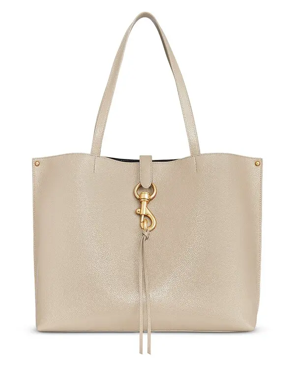 Rebecca Minkoff Megan Large Leather Tote - Stone