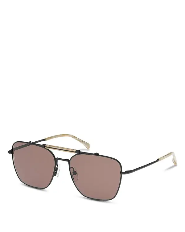 Rag & Bone Square Sunglasses - Shiny Black/roviex