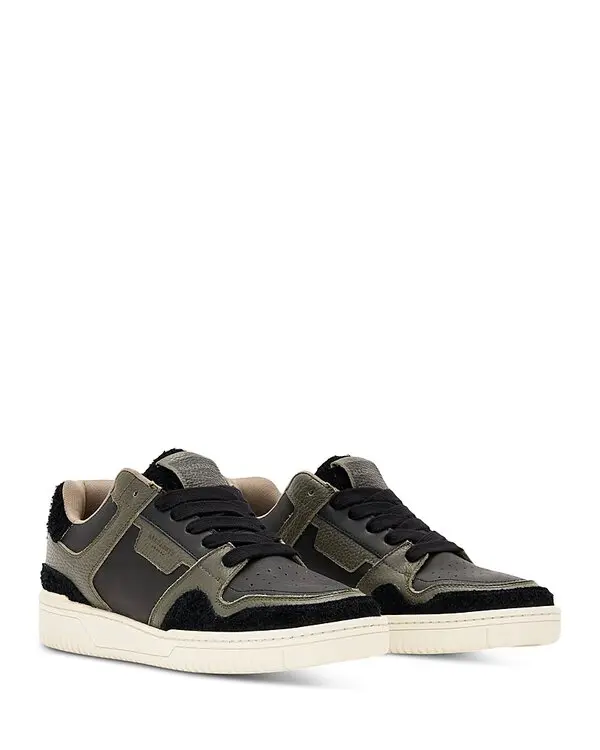 ALLSAINTS Regan Plus Low Top Sneakers - Black/sage