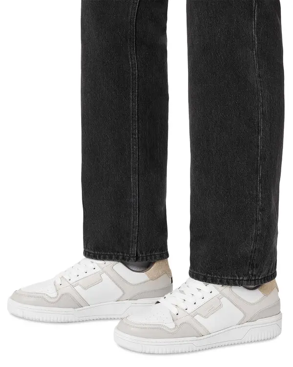 ALLSAINTS Regan Lace Up Low Top Sneakers - White