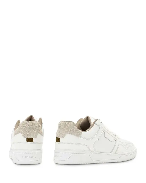 ALLSAINTS Regan Lace Up Low Top Sneakers - White