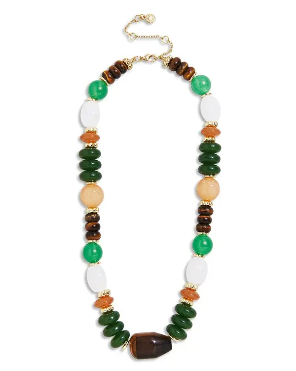 Baublebar Anessa Tiger Eye Beaded Necklace