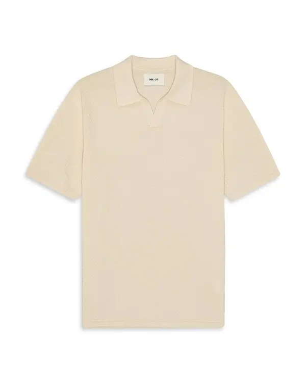 Nn07 Paul Johnny Collar Polo Shirt - Ivory