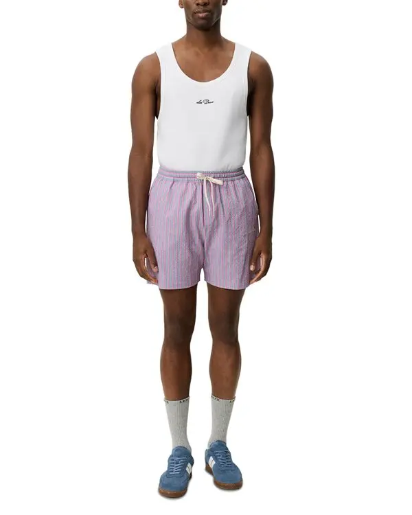 LES DEUX Stan Drawstring Trunks - Crocus Pink