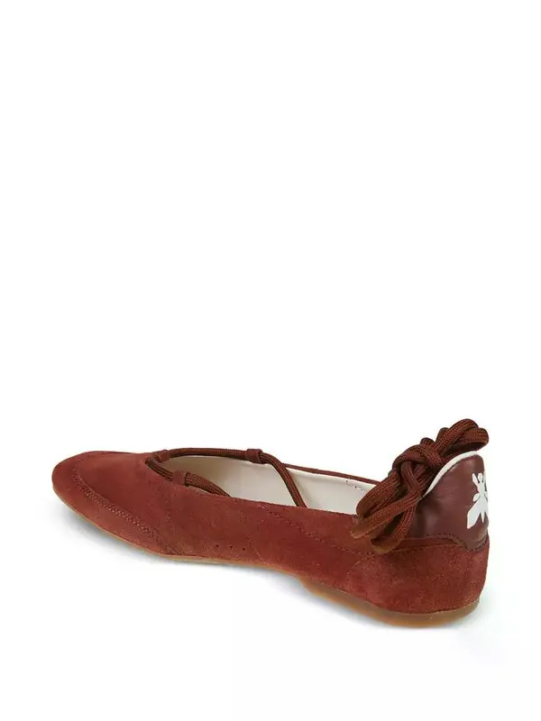 Patrizia Pepe Dancing Skin Lace-up Ballerina Flats