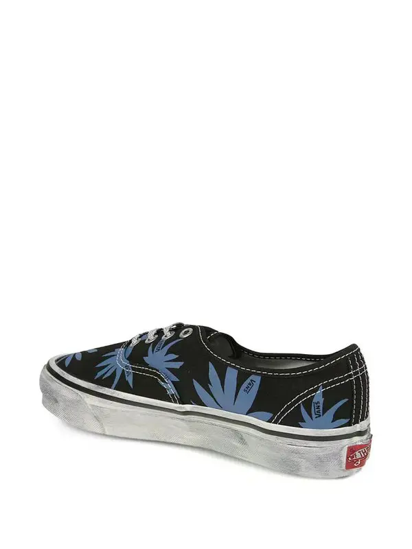 VANS Authentic 44 Leaf-print Sneakers - Black