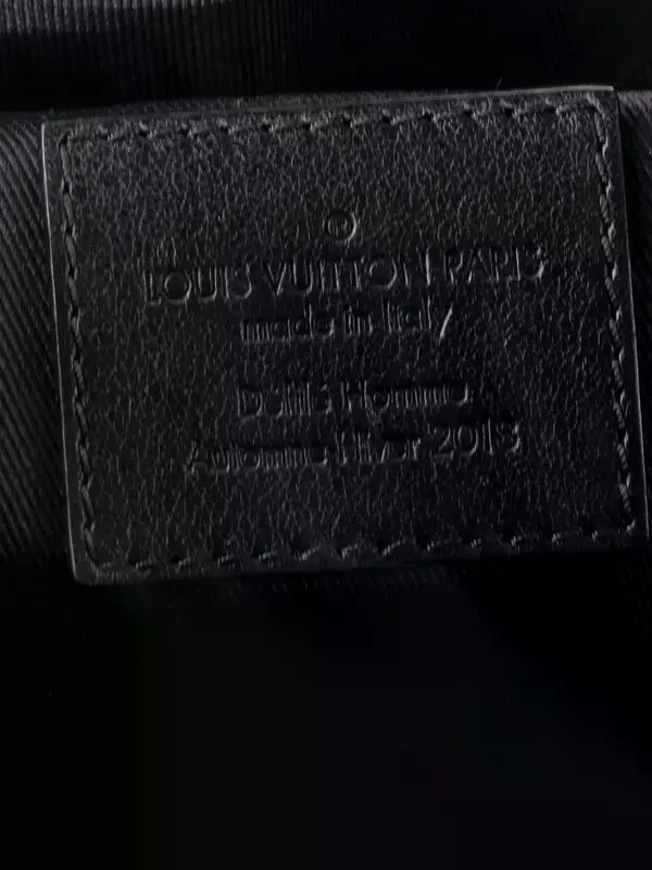 LOUIS VUITTON Keepall Bandouliere 50 Travel Bag Dark Infinity Leather Monogram Eclipse Glaze Canvas