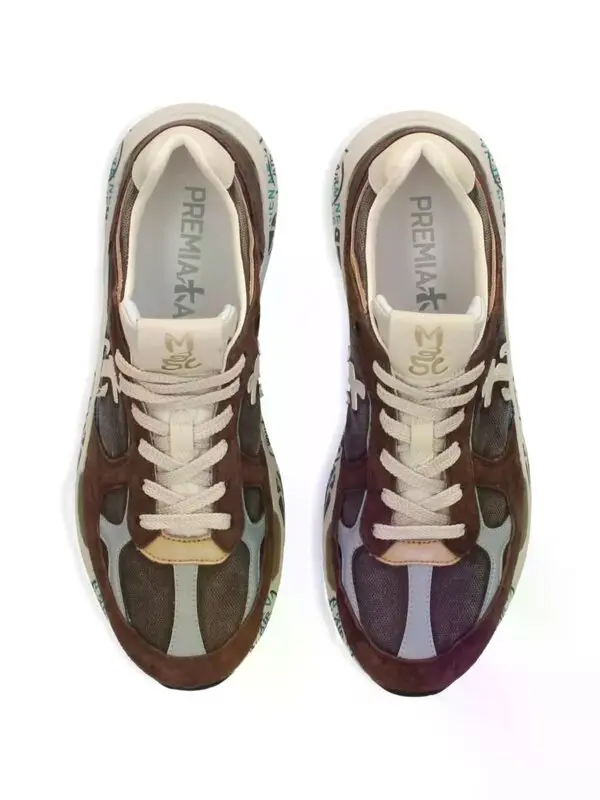 Premiata Mase 25 Logo-detail Sneakers - Brown