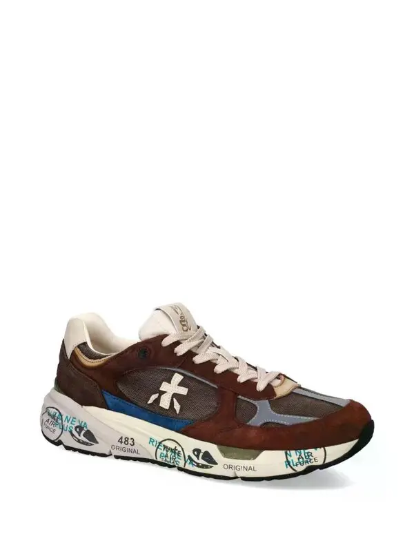 Premiata Mase 25 Logo-detail Sneakers - Brown