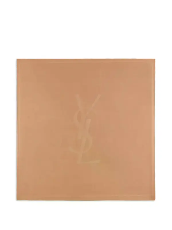 Saint Laurent Cassandre Square Scarf - Neutrals