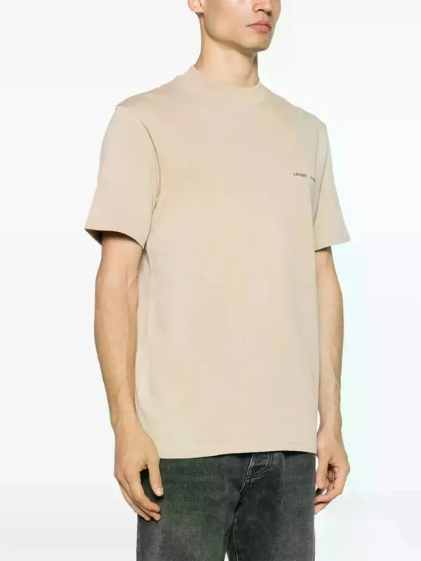 SAMSOE SAMSOE Norsbro Cotton T-shirt - Neutrals