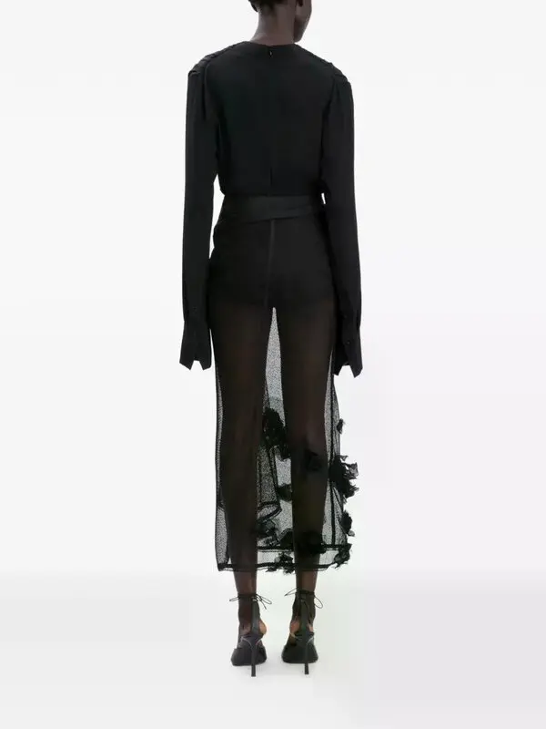 Victoria Beckham V-neck Long-sleeve Top