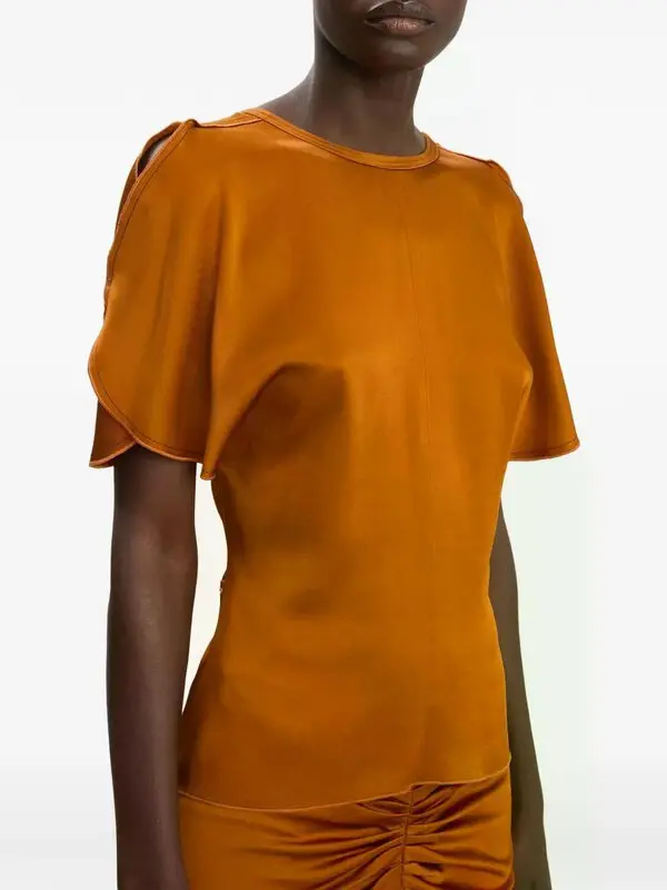 Victoria Beckham Draped-sleeve Top