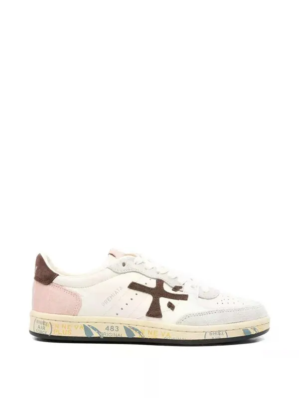 Premiata Appliqué-detail Sneakers - Neutrals