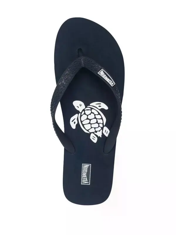 Vilebrequin Graphic-print Logo-patch Flip-flops