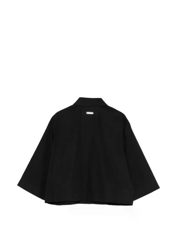 Iceberg Eyelet-collar Shirt - Black