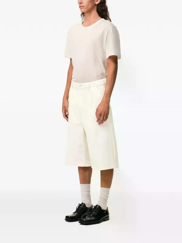 AMI Paris Loose Bermuda Shorts In Cotton Twill