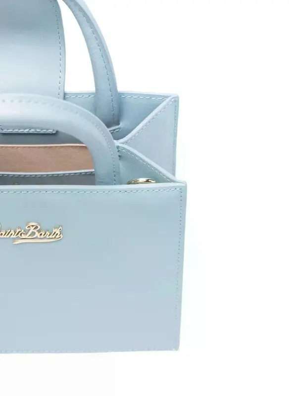 MC2 SAINT BARTH Leather Top-handle Bag - Blue