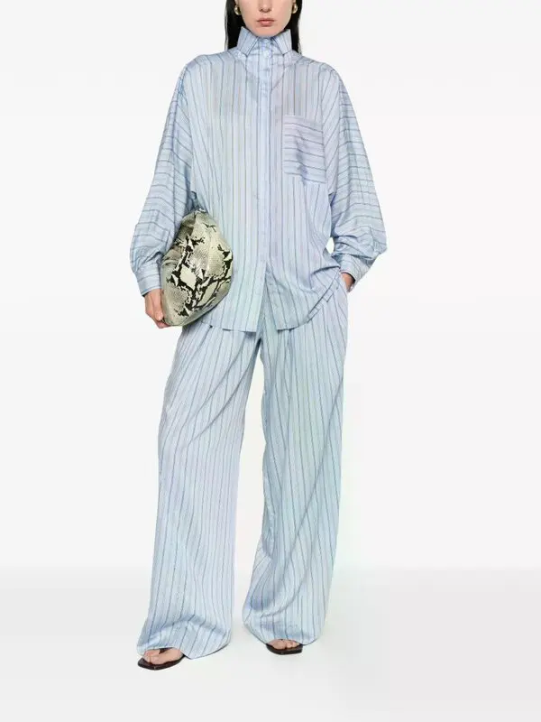 IRO PARIS Light Striped Wide-leg Trousers